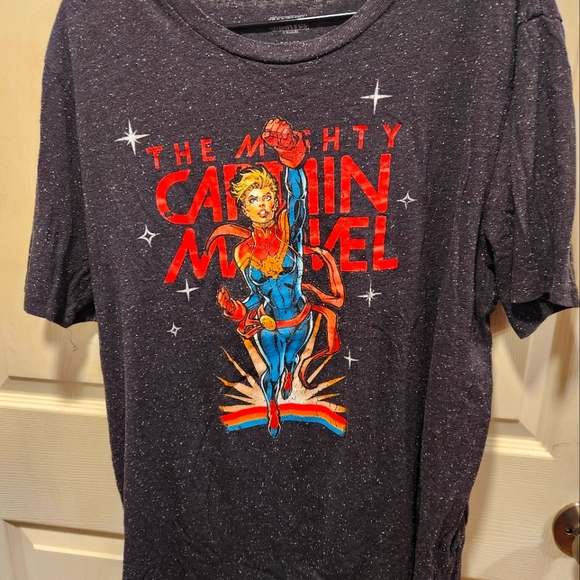 Marvel | Shirts | Captain Marvel Graphic Tshirt | Poshmark